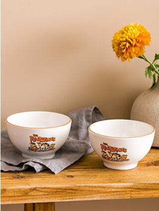 LCW HOME Castron Ceramic Imprimat Familia Flintstone Set 2 Bucăți ...