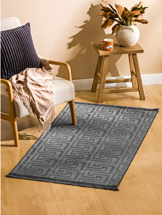 Patterned Fringed Rug 80x150 cm -S5I537Z8-HQC - LC Waikiki