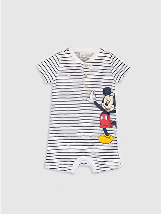 Beyaz Kız Bebek Mickey Mouse Baskılı Tulum - 0WCO00Z1-LJX | LCW