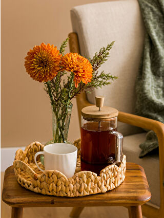 LCW HOME Okrugla Pletena Dekorativna Tacna 30 cm - W4CC49Z8-YGP - LC Waikiki