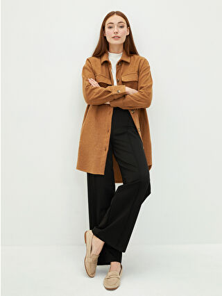 LCW Modest - LCW Modest Siyah Beli Lastikli Düz Geniş Paça Kadın ...