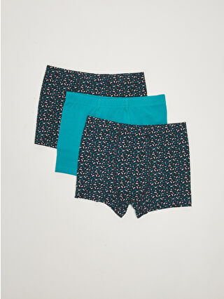 Lacivert Pamuklu Erkek Çocuk Boxer 3'lü - W1HD39Z4-LSJ | LCW