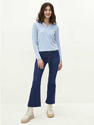 LCW Jeans Farmerke sa visokim strukom Mars Flare za Žene -W1K336Z8-507 - LC Waikiki