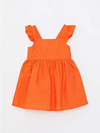Turuncu Kare Yaka Askılı Basic Kız Bebek Elbise - S2KO26Z1-GKT | LCW