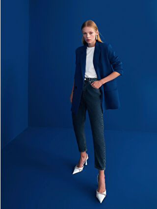 LCW Vision Ženske Farmerke Teksas Mom Fit Visokog Struka -W2EU64Z8-507 ...