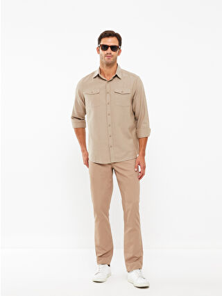 Bej Slim Fit Erkek Pantolon - W2FR11Z8-CR8 | LCW