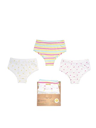 ORGANICKID Beyaz Kız Bebek Külot 3'lü - W2JT28Z1-1BQ | LCW