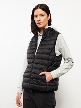 Straight Collar Women's Inflatable Vest -S30598Z8-CVL - LC Waikiki