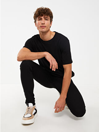 XSIDE Crew Neck Jersey Men's T-Shirt -S32577Z8-CVL - LC Waikiki