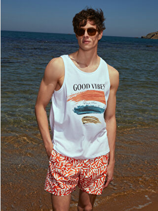 XSIDE Crew Neck Printed Jersey Men's Sleeveless T-Shirt -S3CV98Z8-Q6K ...