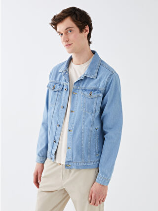 XSIDE Standard Fit Men's Denim Jacket -S3DJ44Z8-K9M - LC Waikiki