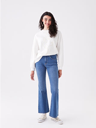 LCW Jeans Mars Flare Ženske Farmerke -W3I090Z8-507 - LC Waikiki