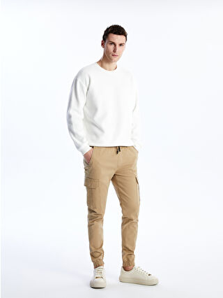 XSIDE Usko Krojene Keper Muške Cargo Pantalone -S41004Z8-S3Y - LC Waikiki