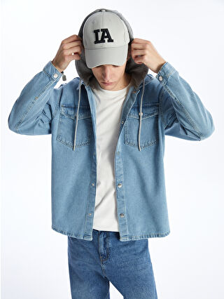 XSIDE Standard Fit Men's Denim Jacket -S4AI51Z8-311 - LC Waikiki