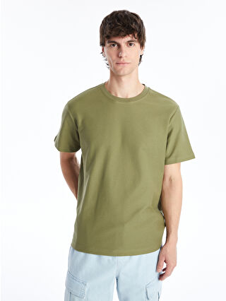 XSIDE Crew Neck Jersey Men's T-Shirt -S4GR28Z8-YB1 - LC Waikiki