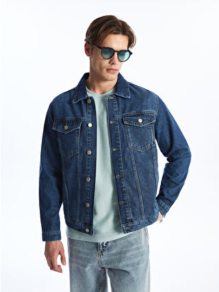 XSIDE Standard Fit Men's Denim Jacket -S4IH44Z8-H45 - LC Waikiki