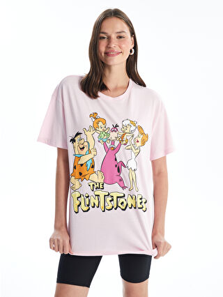 XSIDE Majica za Žene Okrugli izrez Kamenko i Kremenko Štampano Kratki ...