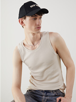 Man BEIGE Tank Top -S5AN13Z8-QW5 - LC Waikiki