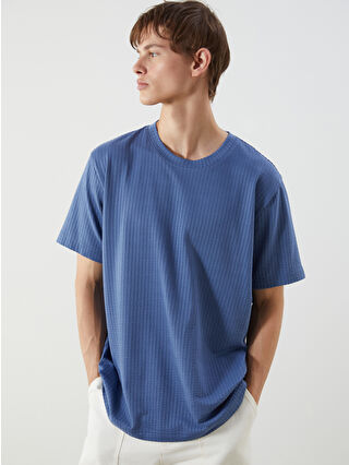 XSIDE Crew Neck Jersey Men's T-Shirt -S5HQ87Z8-J2H - LC Waikiki