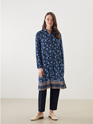 LCW Grace Patterned Women's Shirt Tunic -S5IP24Z8-LSJ - LC Waikiki