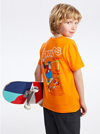 LCW Kids - LCW Kids Turuncu Efsane Maymun Baskılı Erkek Çocuk Tişört ...
