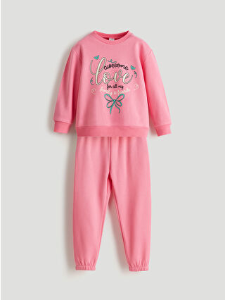 Girl PINK Tracksuit Set -W5EB04Z1-FNL - LC Waikiki