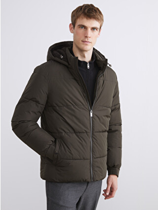 SOUTHBLUE Standard-Fit Hooded Puffer Jacket - W5FV97Z8-HDA - LC Waikiki