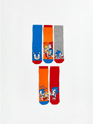 LCW Kids Karışık Sonic Baskılı Erkek Çocuk Soket Çorap 5'li - W63685Z4 ...