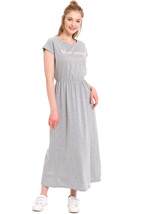 LCW Vision Pembe-Lila-Beyaz Elbise - 8SG980Z8-355 | LCW
