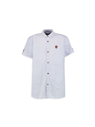 LCW Kids Mavi Baskılı Gömlek - 8S4575Z4-679 | LCW