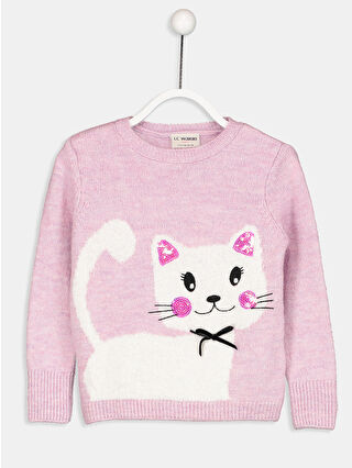 LCW Kids LILA Džemper Devojka -8W6605Z4-ENP - LC Waikiki