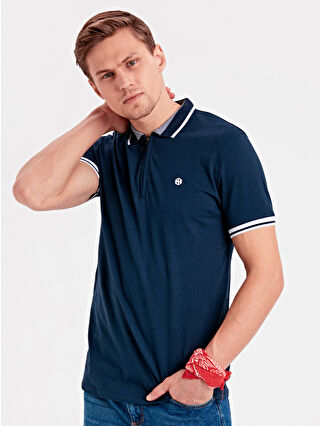 XSIDE Koyu Lacivert Tişört - 9S5344Z8-HRC | LCW