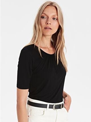 Siyah Tişört - 9SY765Z8-CVL | LCW