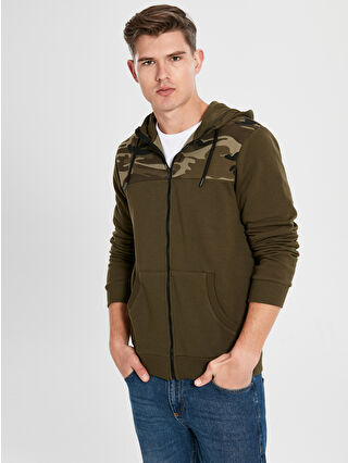 XSIDE Haki Erkek Sweatshirt - 9W3580Z8-HEB | LCW