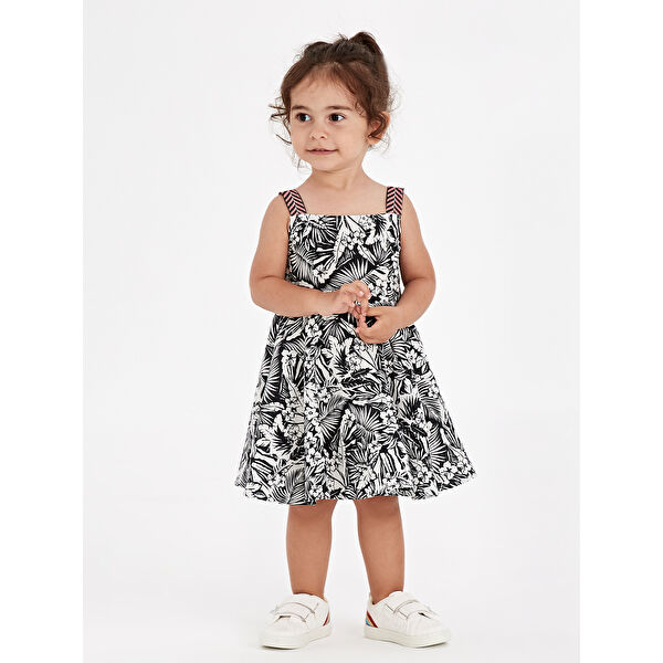 Kız Bebek Desenli Pamuklu Elbise Anne Kız Kombini Kız Bebek Desenli Pamuklu Elbise Anne Kız Kombini