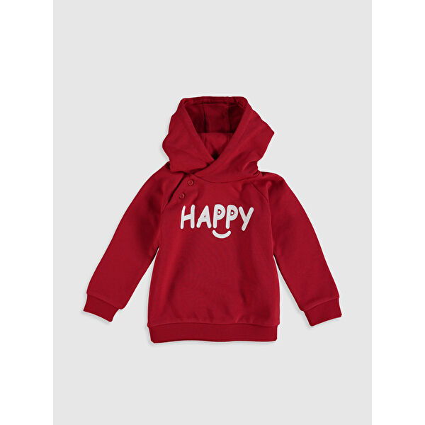 Erkek Bebek Slogan Baskılı Kapüşonlu Sweatshirt Baba Oğul Kombini Erkek Bebek Slogan Baskılı Kapüşonlu Sweatshirt Baba Oğul Kombini