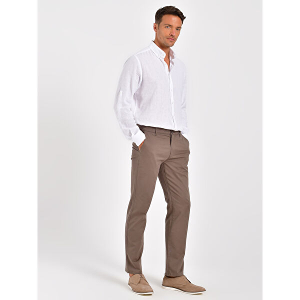 Normal Kalıp Gabardin Chino Pantolon