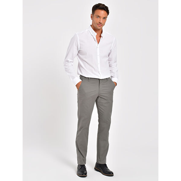Normal Kalıp Gabardin Chino Pantolon