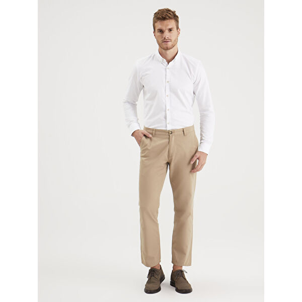 LCW CLASSIC Geniş Kalıp Gabardin Erkek Chino Pantolon