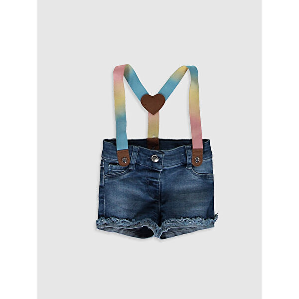 Kız Bebek Jean Şort Ve Pantolon Askısı