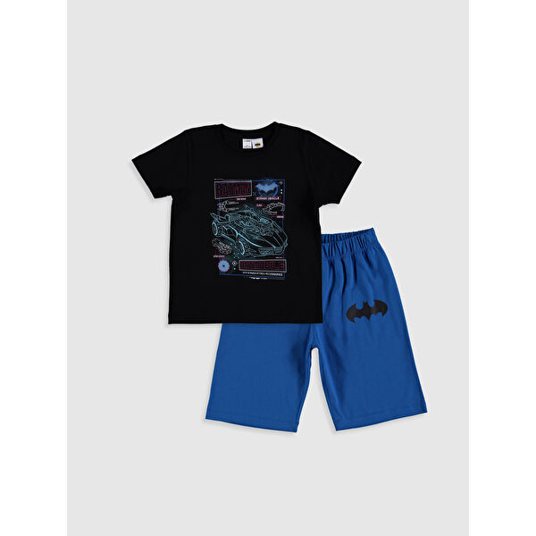 Bisiklet Yaka Kısa Kollu Erkek Çocuk Pijama Takım