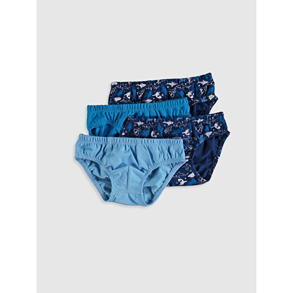 Baskılı Pamuklu Erkek Çocuk Külot 4'lü