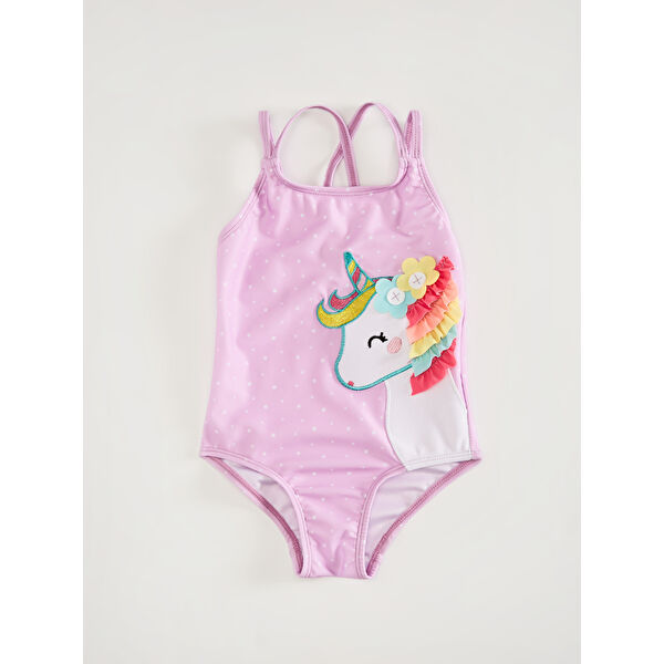 Kız Bebek Baskılı Mayo