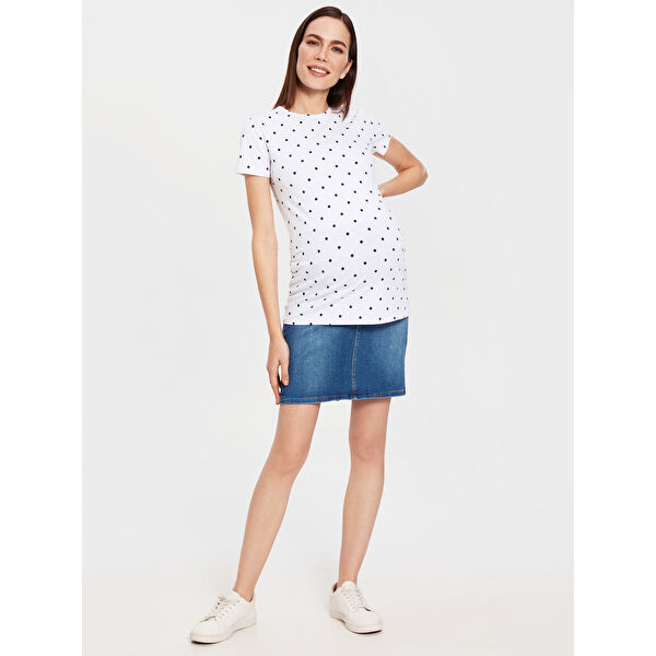 Hamile Mini Jean Etek Hamile Mini Jean Etek