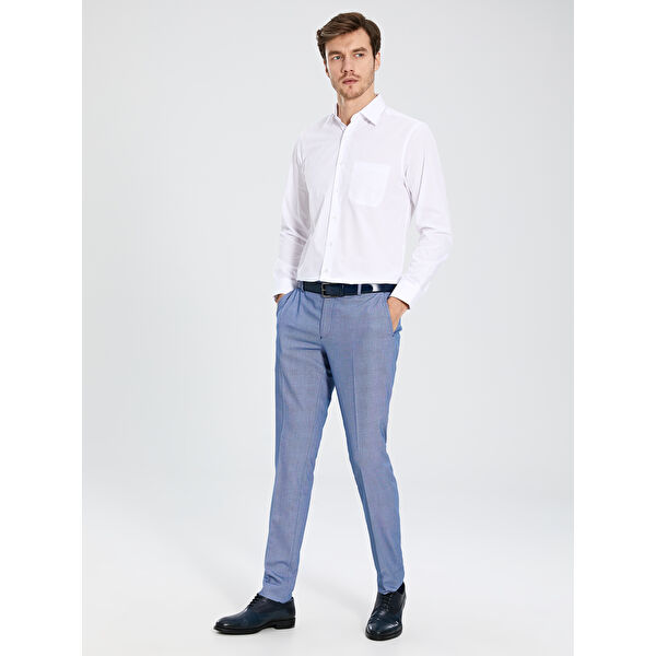 Ekstra Dar Kalıp Armürlü Takım Elbise Pantolou