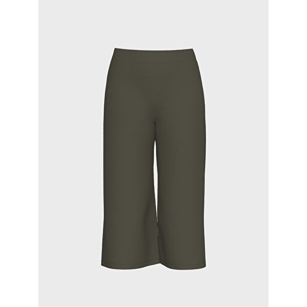 Standart Fit Penye Kadın Capri