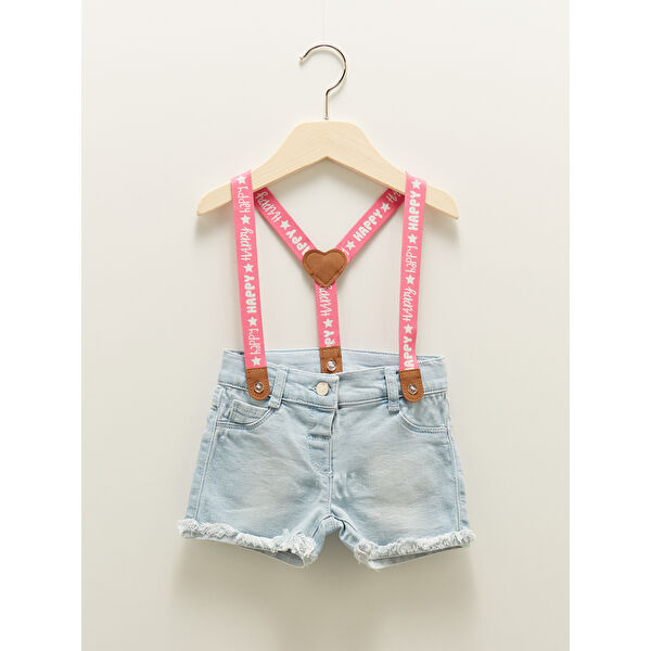 Kız Bebek Jean Şort Ve Pantolon Askısı