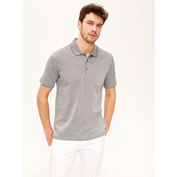 Merserize Polo Yaka Kısa Kollu Erkek Tişört