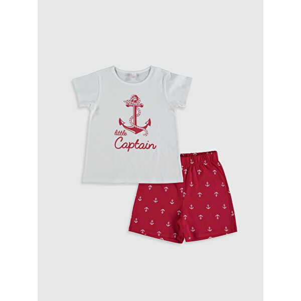Bisiklet Yaka Kısa Kollu Kız Çocuk Pijama Takım