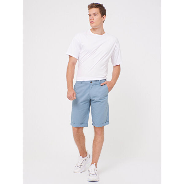 Regular Fit Basic Bermuda Erkek Şort Regular Fit Basic Bermuda Erkek Şort